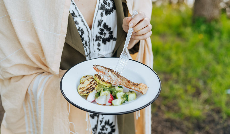 16pc Enamel Dinnerware Set - By Argon Tableware | Rinkit.com.au ...